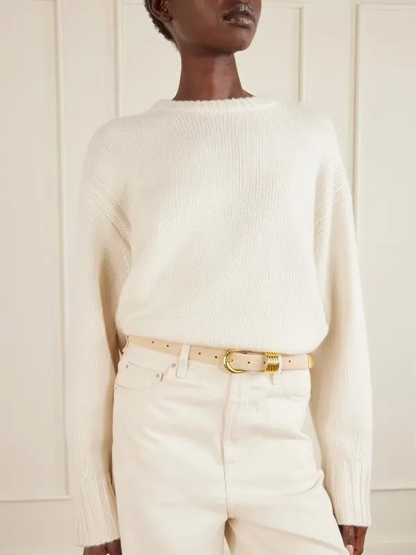 DEHANCHE Hollyhock Suede Belt - Neutrals