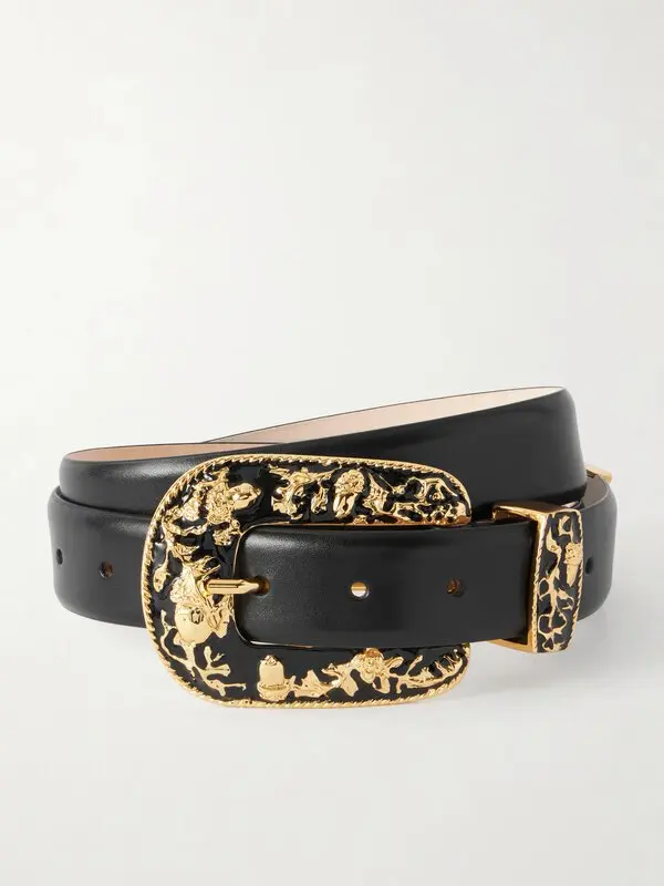 DEHANCHE Vendôme Leather Belt - Black