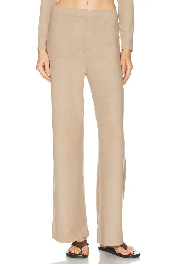 LESET Lauren Wide Leg Pant - Sable