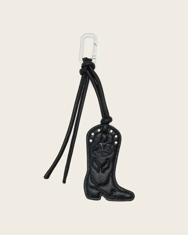 ALLSAINTS Leather Cowboy Boot Bag Charm