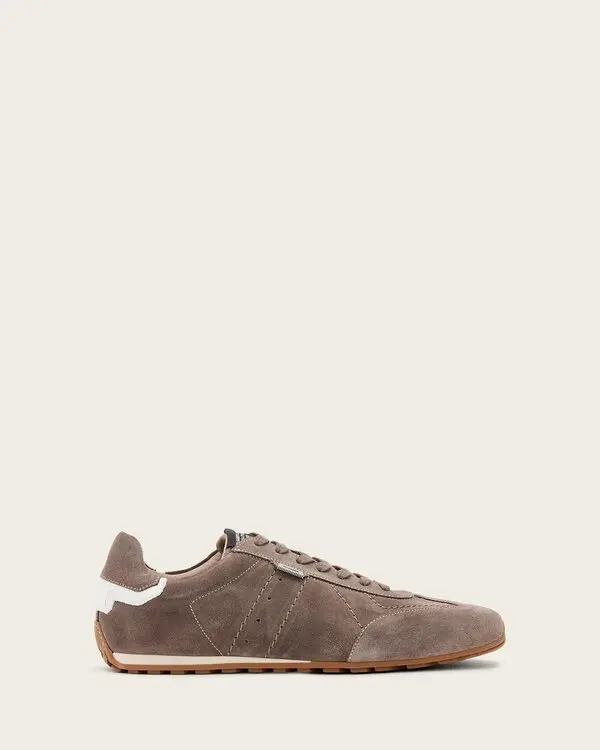 ALLSAINTS Liam Lace Up Low Top Sneakers - Brown
