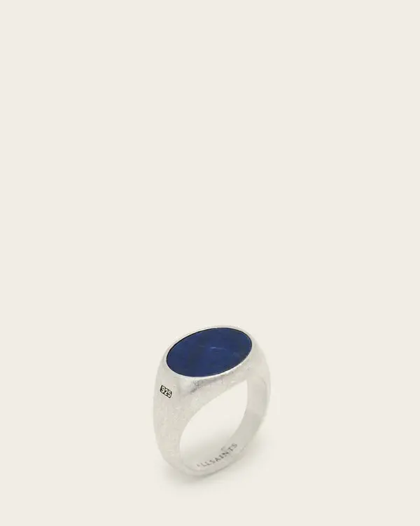 ALLSAINTS Owen Stone Sterling Ring - Silver