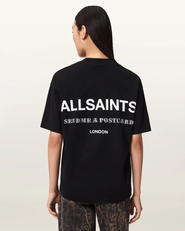 ALLSAINTS Dreamer Oversized Etta Short Sleeve T-shirt - Black