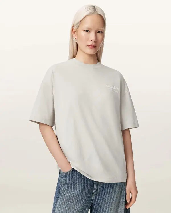 ALLSAINTS Dreamer Oversized Etta Short Sleeve T-shirt - Sea Green