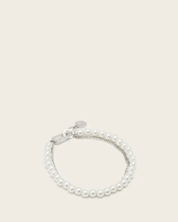 ALLSAINTS Nellie Carabiner Bracelet - Warm Silver