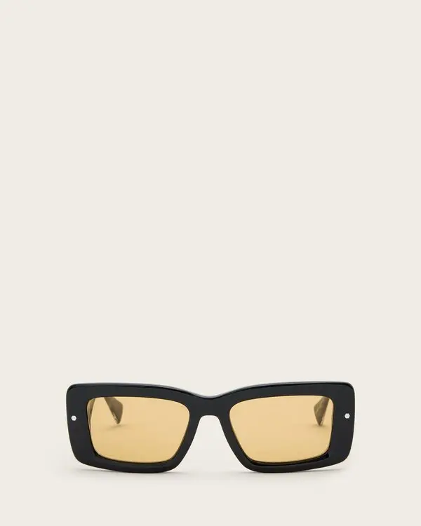 ALLSAINTS Cordie Rectangular Sunglasses - Black