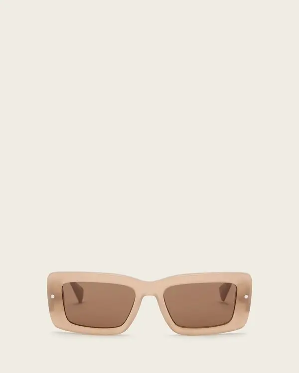 ALLSAINTS Cordie Rectangular Sunglasses - Pink