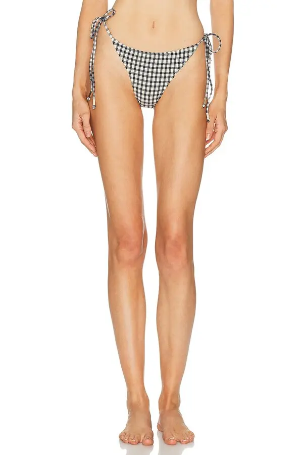 JUILLET Nat Bikini Bottom - Tuxedo Plaid