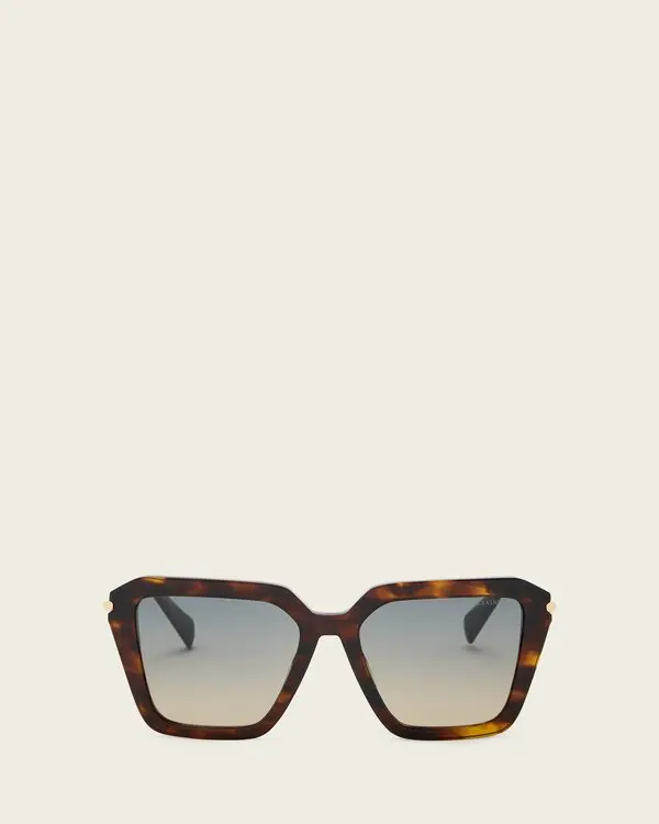ALLSAINTS Gwen Square Sunglasses - Dark Tort