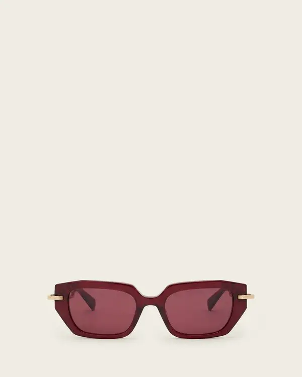 ALLSAINTS Callisto Cat Eye Sunglasses - Burgundy
