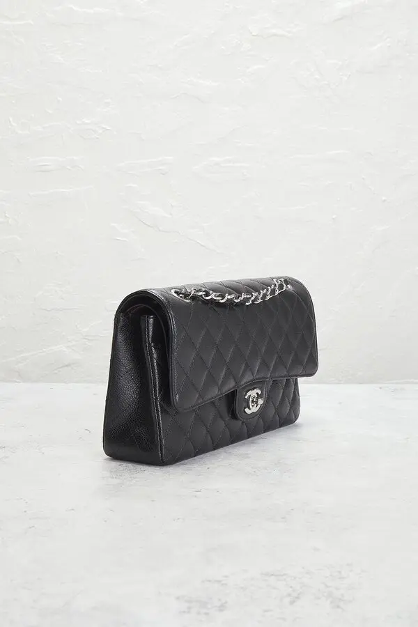 Chanel Caviar Medium Classic Double Flap Bag - Black