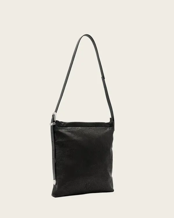 ALLSAINTS Haven Leather Crossbody Bag - Black