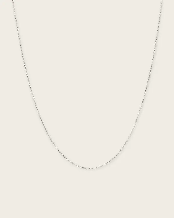 ALLSAINTS Jay Ball Chain Necklace - Silver
