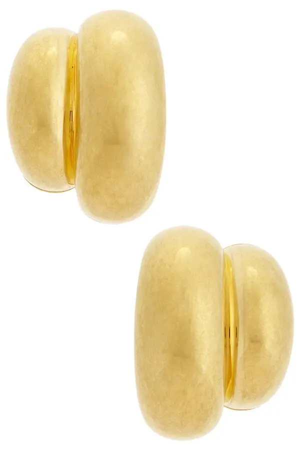 Saint Laurent Bo Rondelle Earrings - Or Laiton