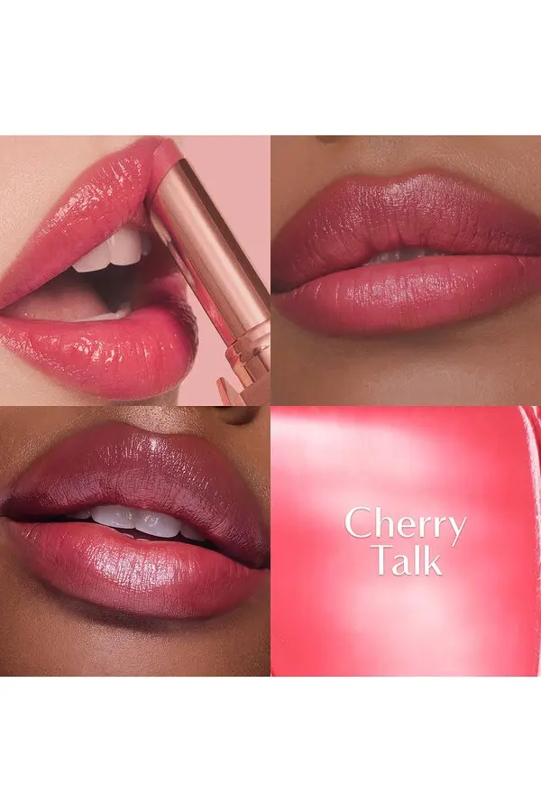 Charlotte Tilbury Pillow Talk Long Lasting Blush Balm Sheer Lip Tint In Fuchsia - Cherry Talk