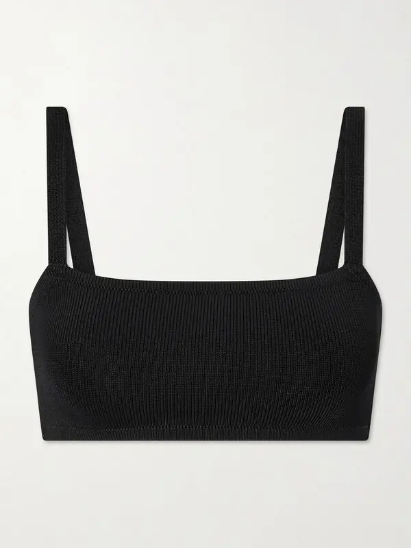 Calle Del Mar Stretch-knit Bralette - Black