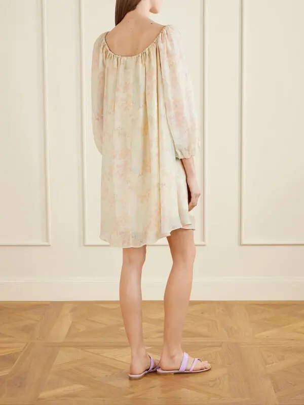 Bernadette Bonnie Floral-print Lyocell-blend Mini Dress