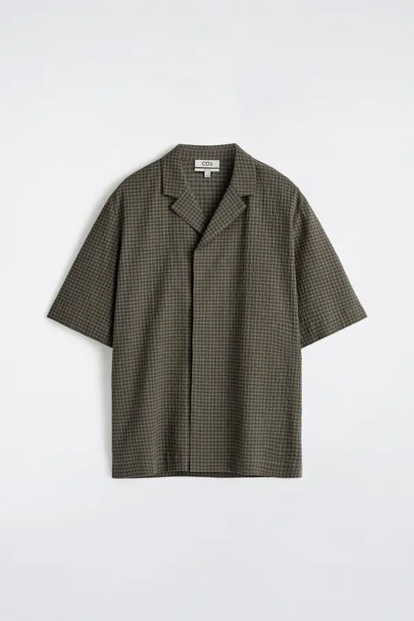 Cos Seersucker Resort Shirt