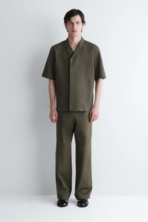 Cos Seersucker Resort Shirt