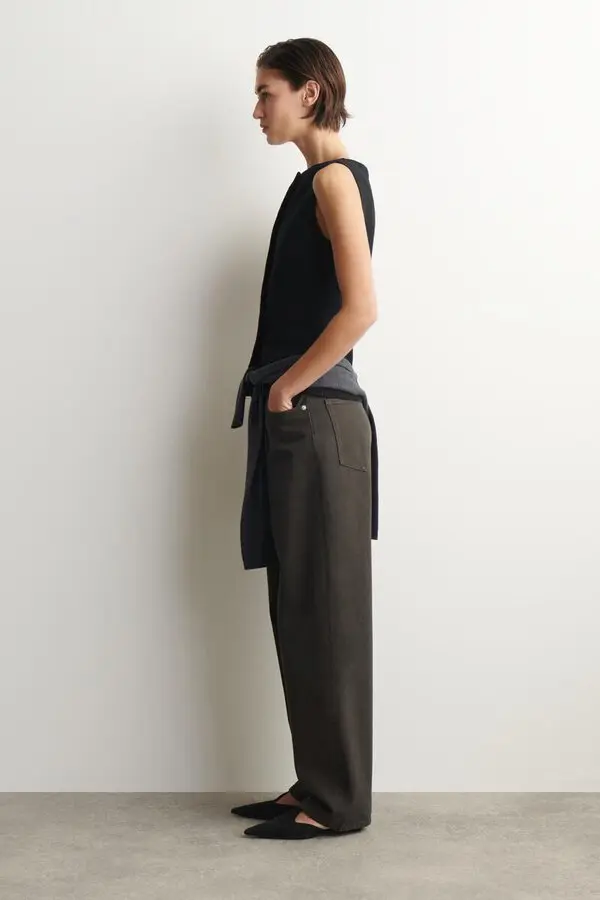Cos Cotton-blend Crepe Vest