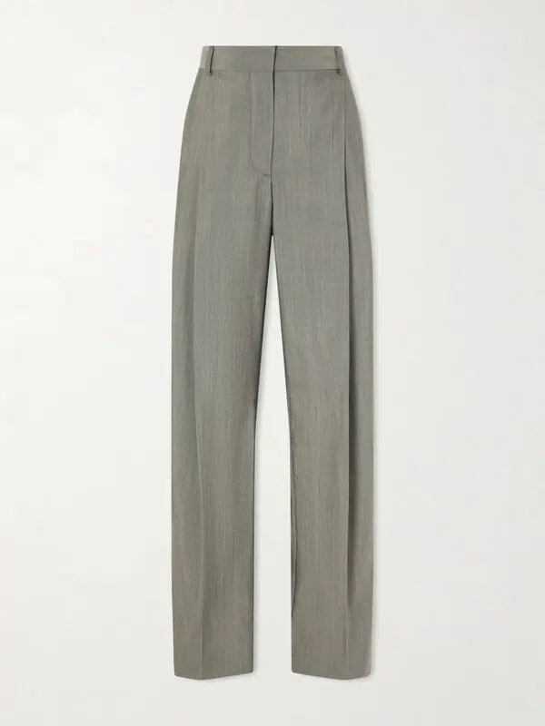 Stella McCartney Pleated Wool-blend Pants