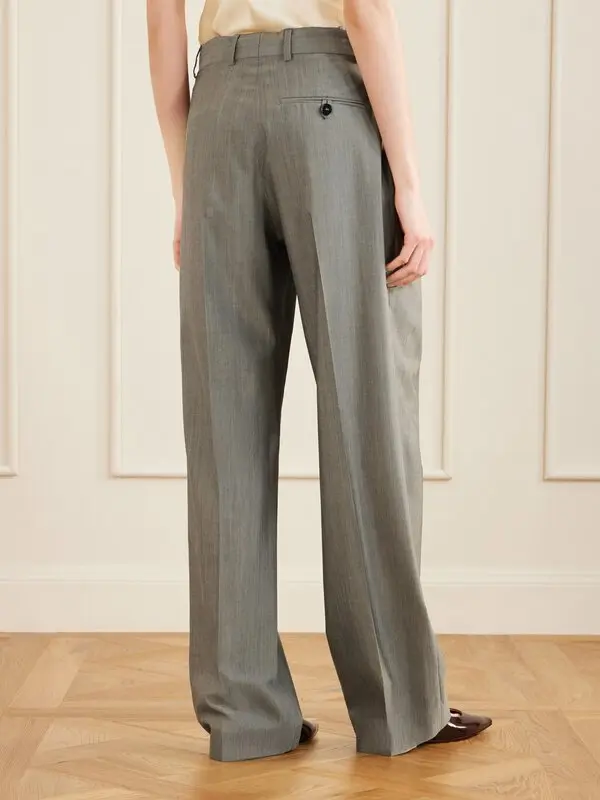 Stella McCartney Pleated Wool-blend Pants