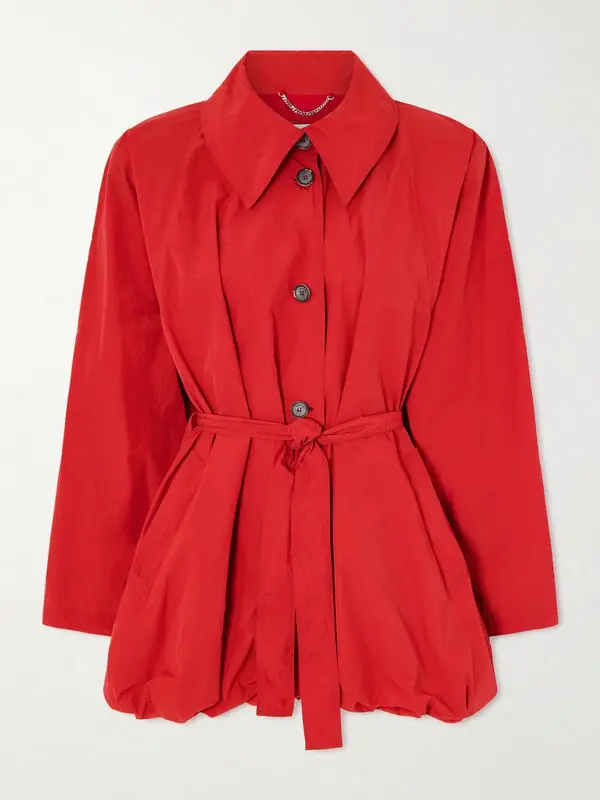 Magda Butrym Belted Crinkled-shell Jacket