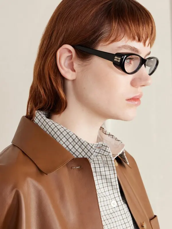 Miu Miu Cat-eye Acetate Optical Eyeglasses