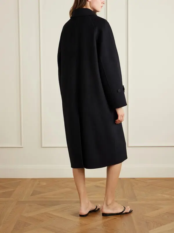 Auralee Melton Wool Overcoat