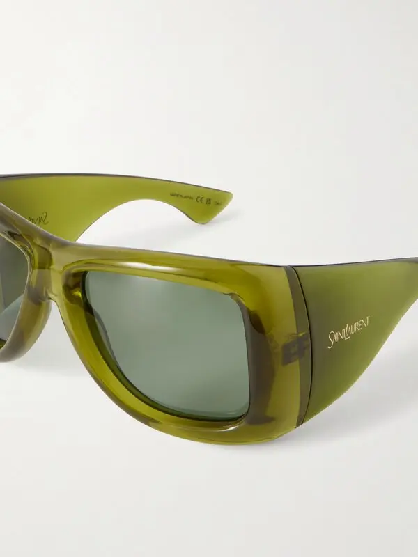 Saint Laurent Sl 902 Howl D-frame Acetate Sunglasses - Green