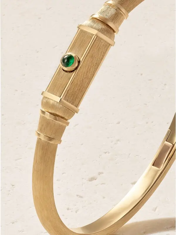 MARIE LICHTENBERG 18-karat Gold Bracelet With Emerald