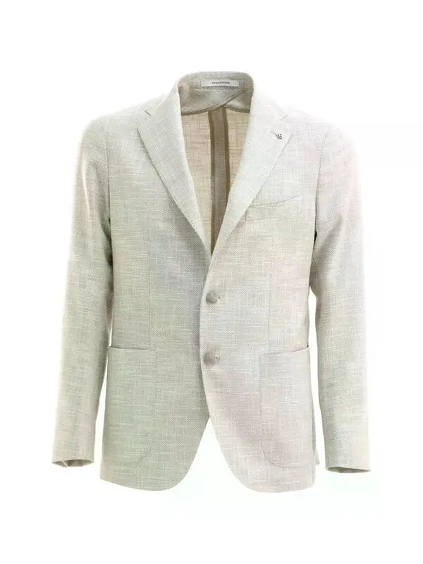 Tagliatore Notched Lapel Single-breasted Jacket - Neutrals