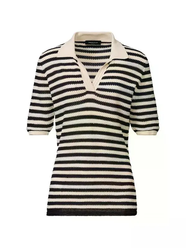 Fabiana Filippi Striped V-neck Top