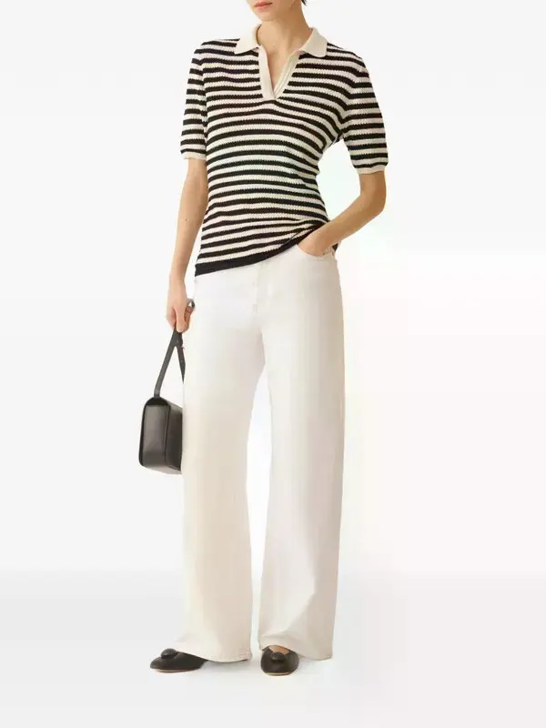 Fabiana Filippi Striped V-neck Top