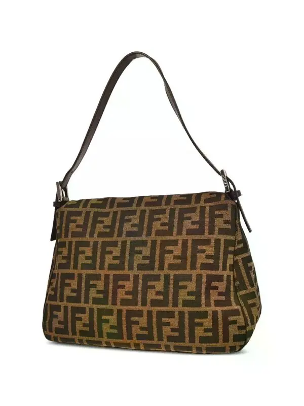Fendi 2001 Zucca Canvas Handbag - Brown