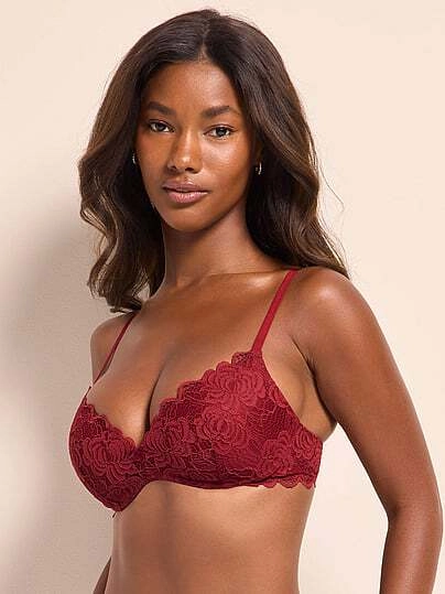 Victoria's Secret Adore Me Louisa Wireless Demi Bra - Red