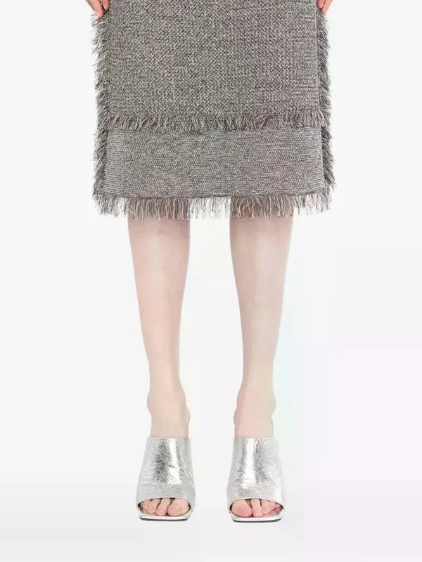 JNBY Fringed Midi Skirt - Grey