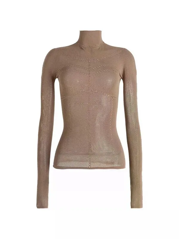 MARGHERITA MACCAPANI Mock-neck Top - Neutrals