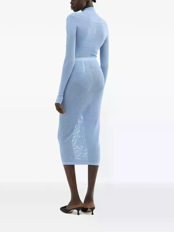 MARGHERITA MACCAPANI Open Knit Mock-neck Top