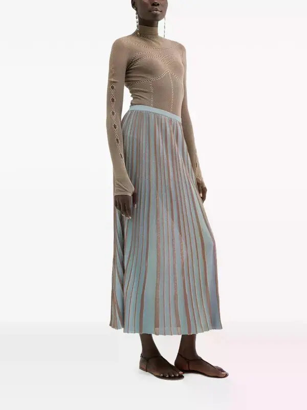 MARGHERITA MACCAPANI Straight Terry Skirt - Blue