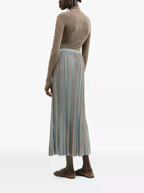 MARGHERITA MACCAPANI Straight Terry Skirt - Blue