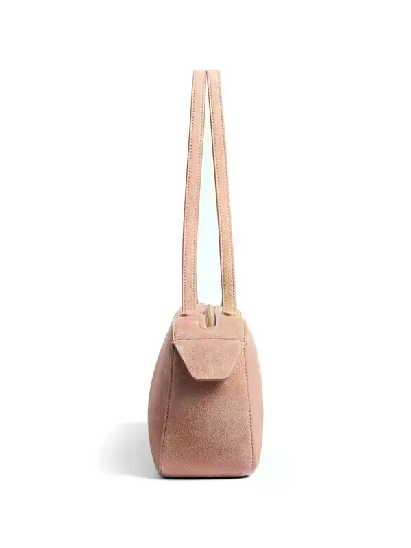Khaite Suede Logo-motif Shoulder Bag