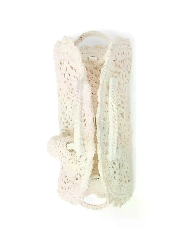 Jacquemus Crochet Tote Bag - White