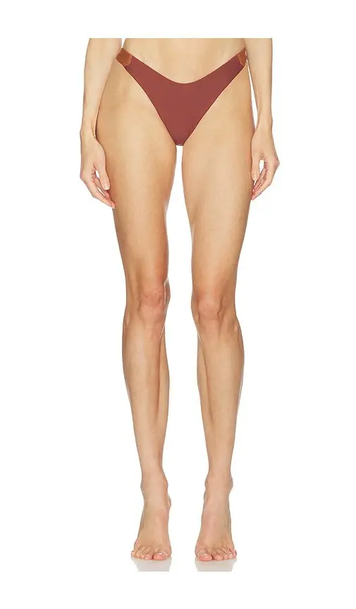 CAMILA COELHO Jaslyn Bottom - Brown Multi