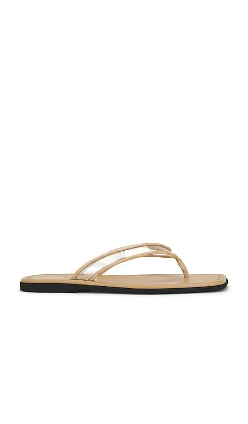 Veronica Beard Clea Piping Sandal - Beige