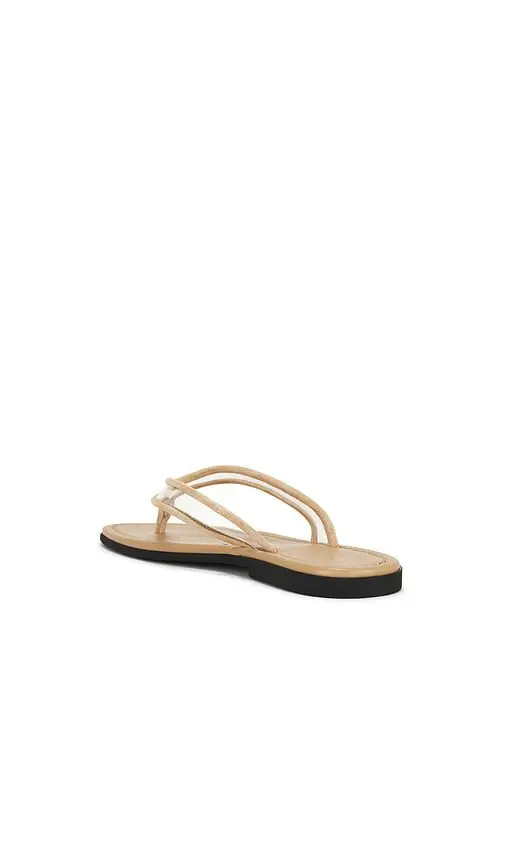 Veronica Beard Clea Piping Sandal - Beige