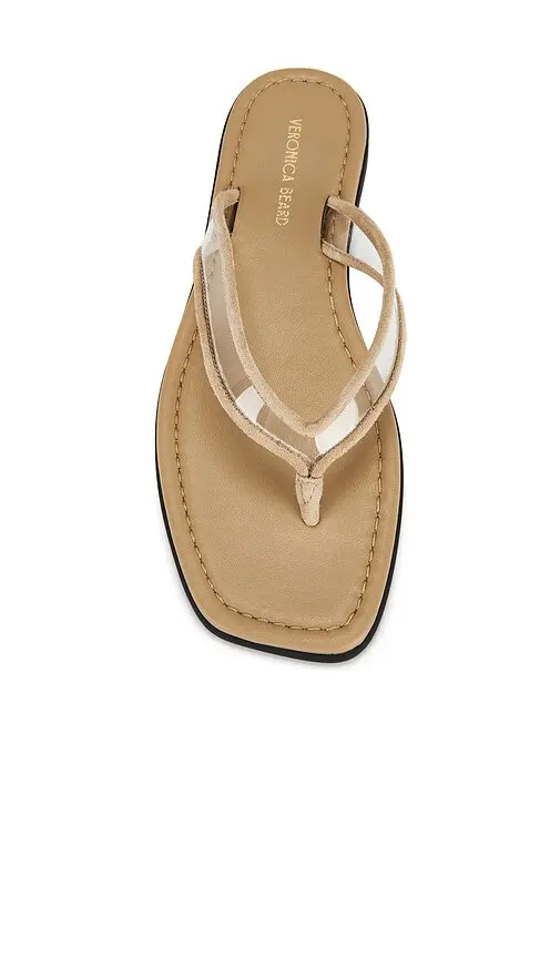 Veronica Beard Clea Piping Sandal - Beige