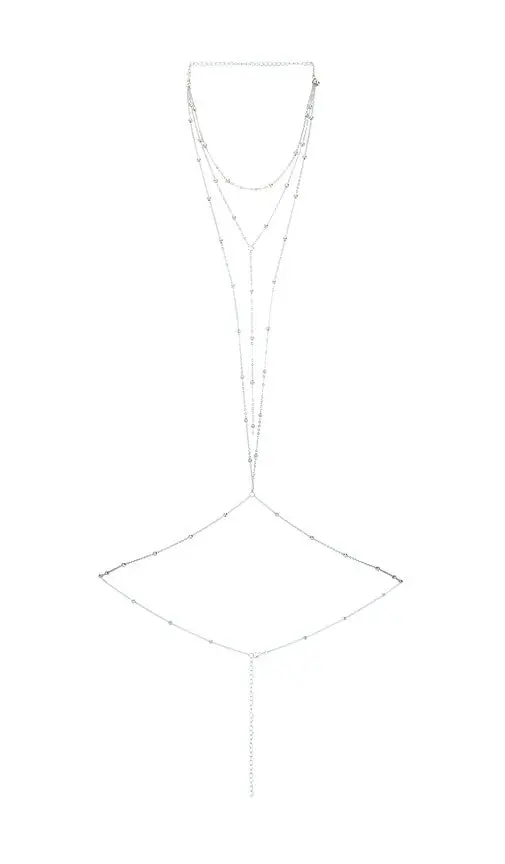 CAMILA COELHO Helena Body Chain - Silver