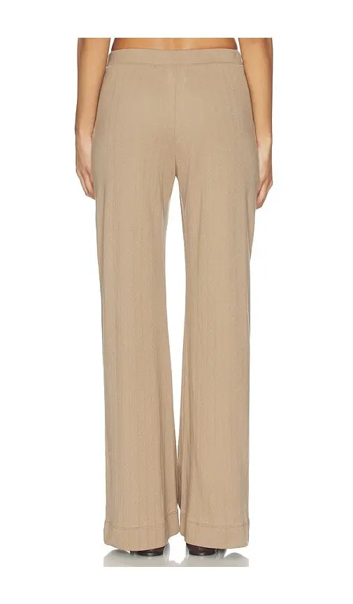 VIR VITA Pointelle Lounge Pants - Bark