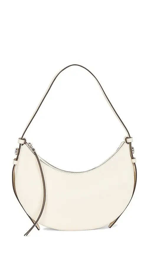 Tory Burch Romy Half Moon Bag - Light Cream